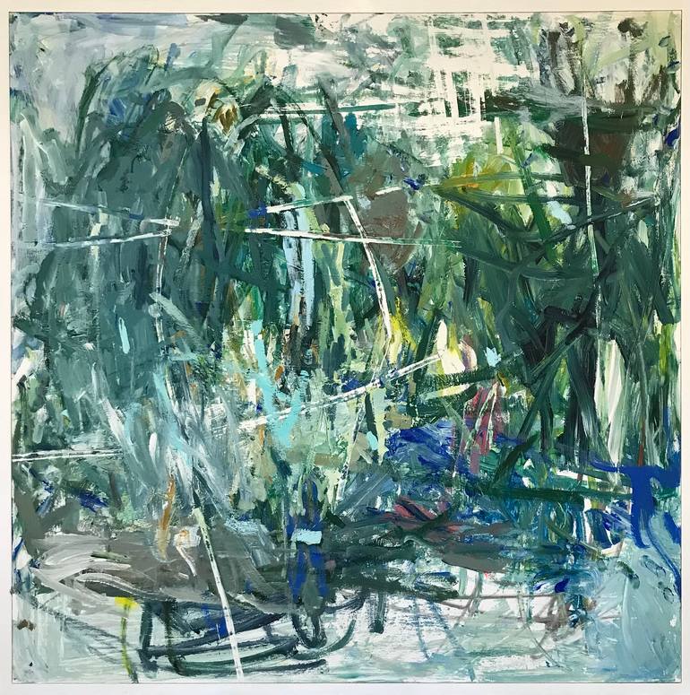 Drum and Base Painting by Karen Reid | Saatchi Art