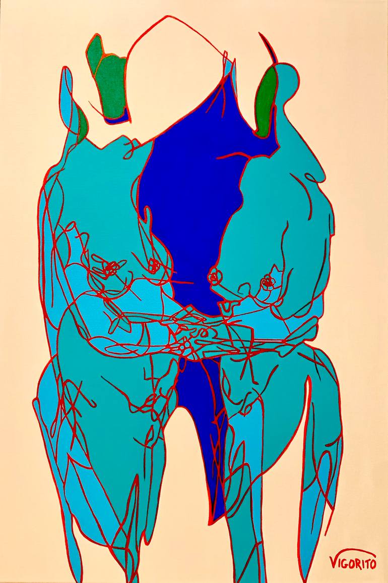 Embodied Essences Painting by Rosaria Vigorito | Saatchi Art