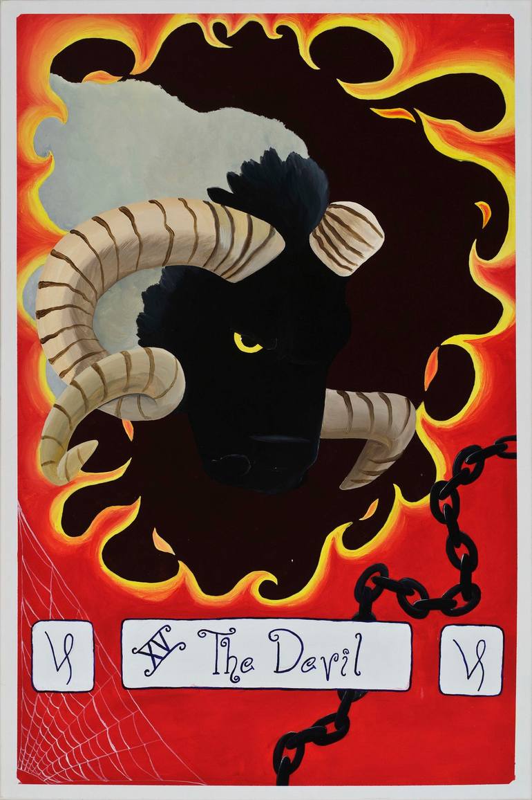 The Devil Painting by Kaitlyn S C Hatch | Saatchi Art