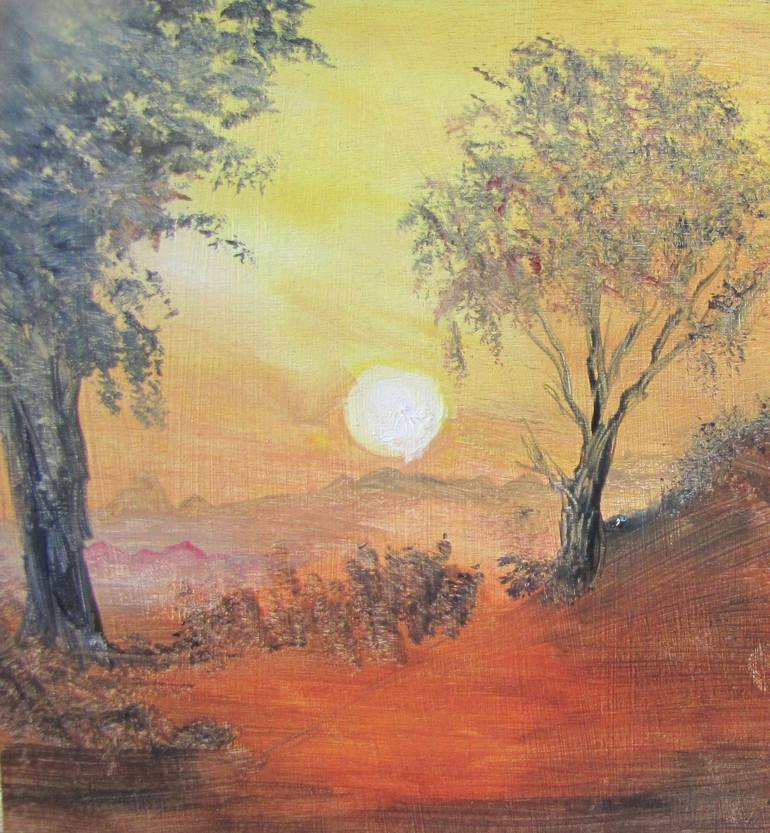 Sunset Painting by charles small | Saatchi Art