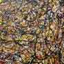 Passion in Red Range - Tribute a Jackson Pollock Painting by juan jose ...