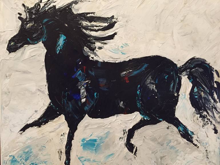 Horsing Around Painting by Janetta Smith | Saatchi Art