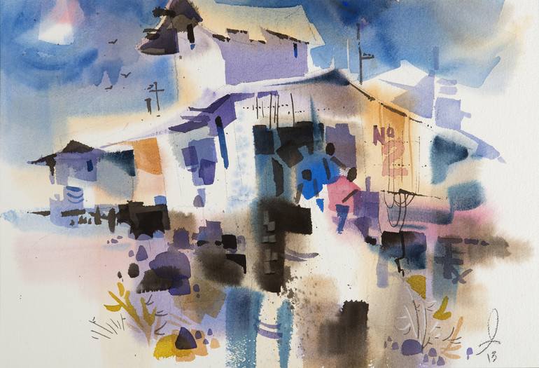 Number two Shack Painting by Ronald Knudtson | Saatchi Art