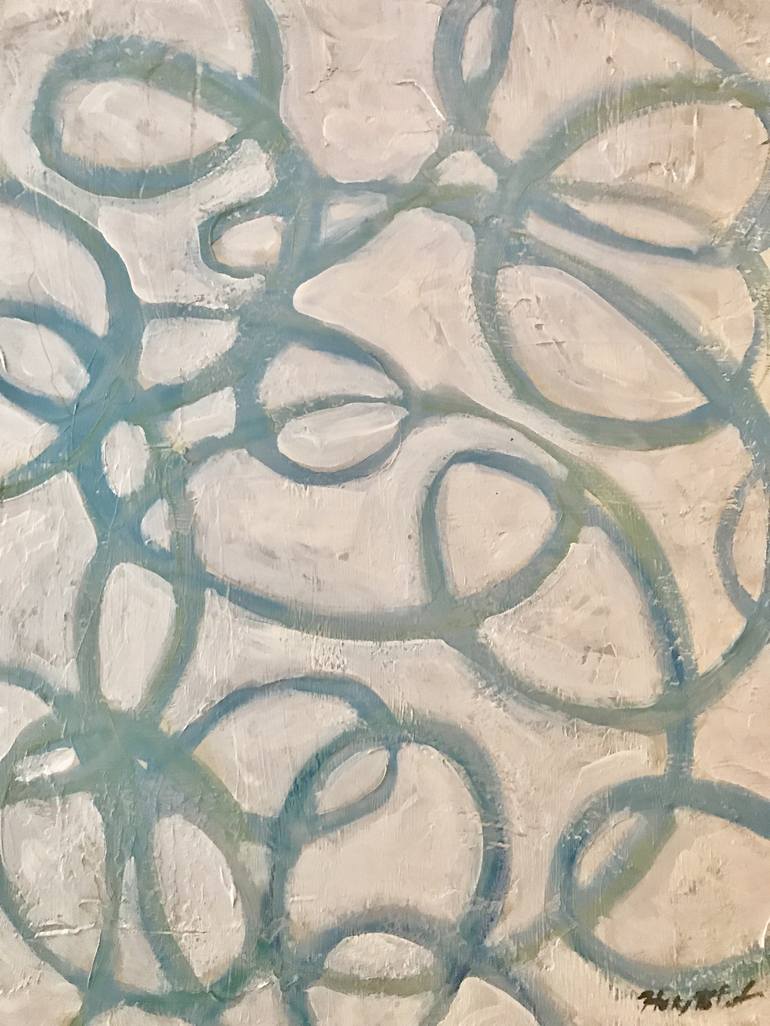 Blue String Painting by Holly Blanton | Saatchi Art