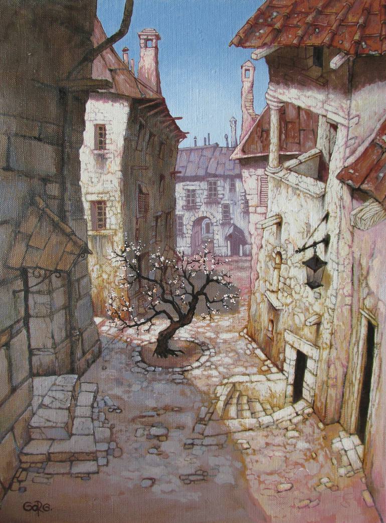 Flowering tree Painting by Gorg Artist | Saatchi Art