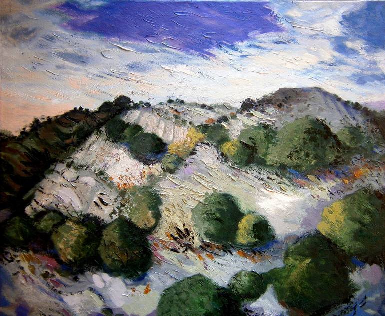 Wind at the Sierra Calderona. Spain Painting by Lola Soto Vicario ...