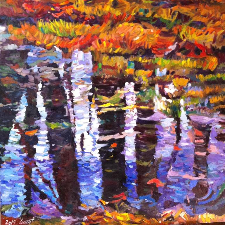 Inverted Forest Painting by Nakisa Naji | Saatchi Art