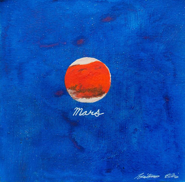 Planet Mars Painting by Brittany Ellis | Saatchi Art