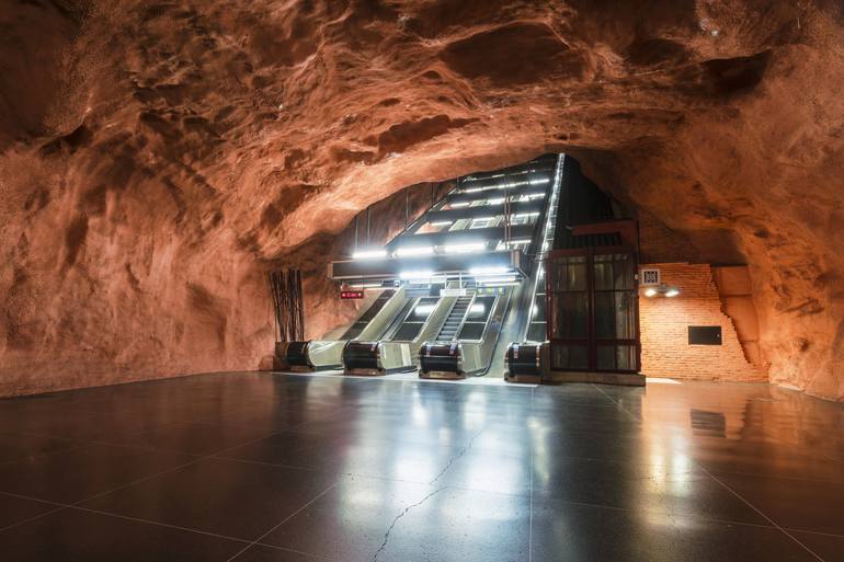 The swedish red subway cave - Limited Edition of 100 Photography by ...