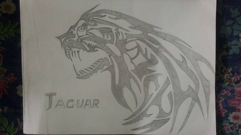 A bold jaguar Drawing by Surendhar Muthu | Saatchi Art