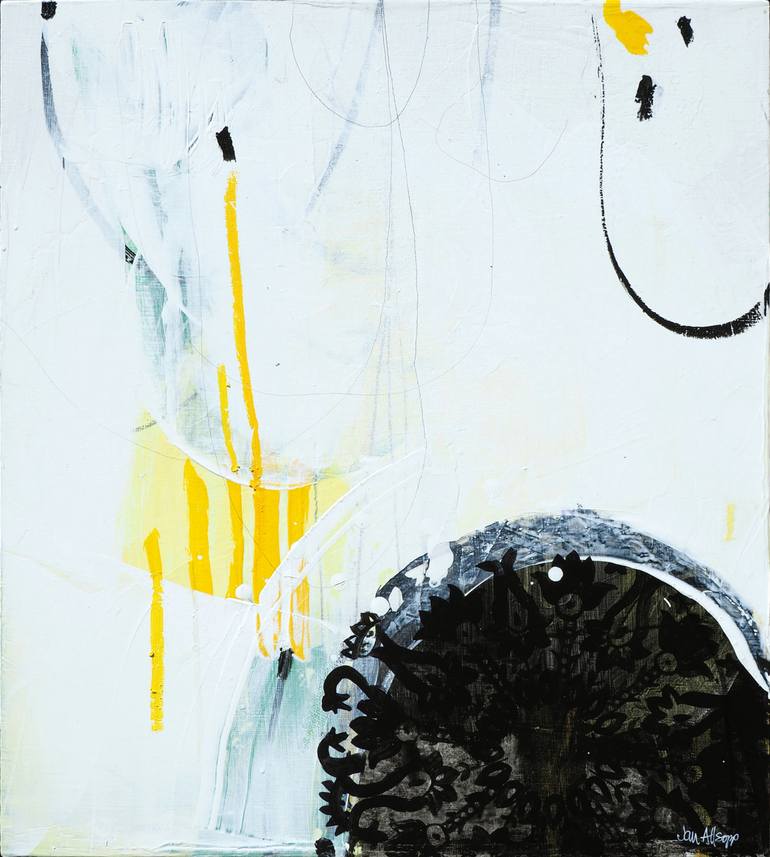 Ground control Painting by Jan Allsopp | Saatchi Art