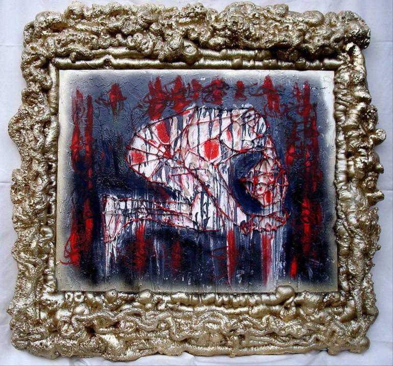 Prisoner ( Panel 3) Painting by Ramin Tork | Saatchi Art