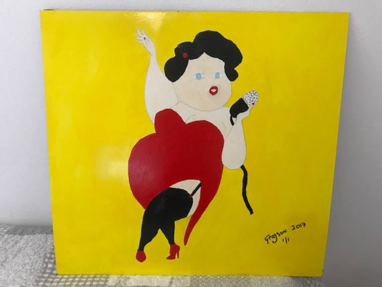 Jazz Singer Painting by Steve Grayson | Saatchi Art