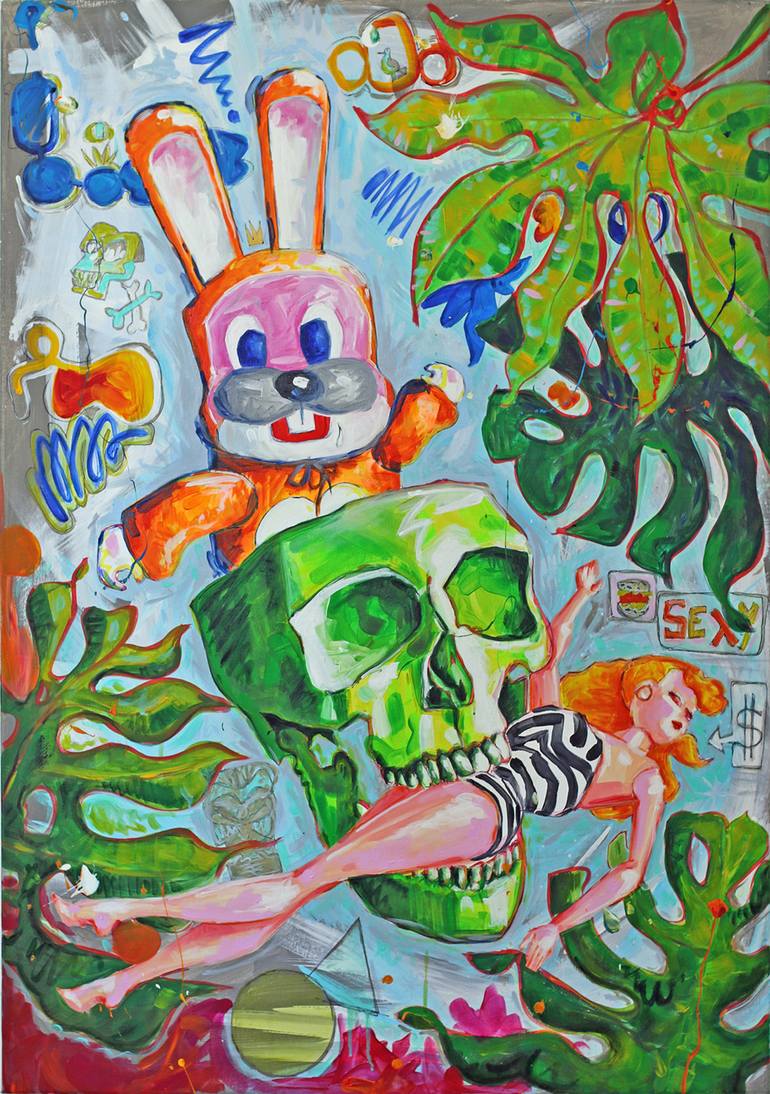 Vanités - 'Plastic Jungle' Painting by Laurent Nurisso | Saatchi Art