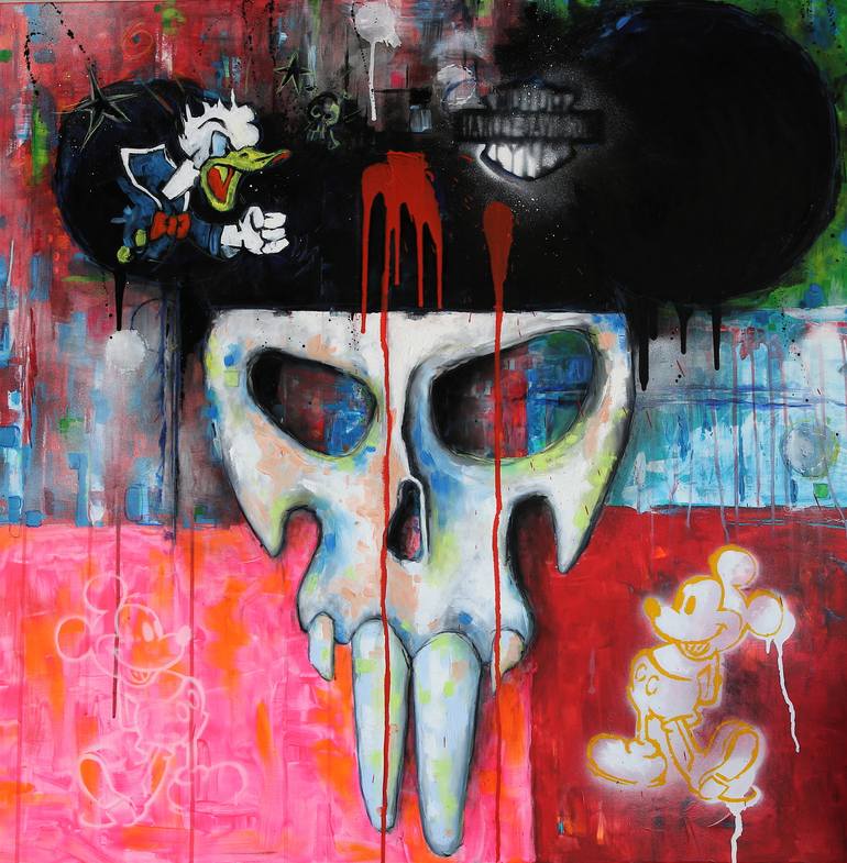 Bad Mickey Painting by Laurent Nurisso | Saatchi Art