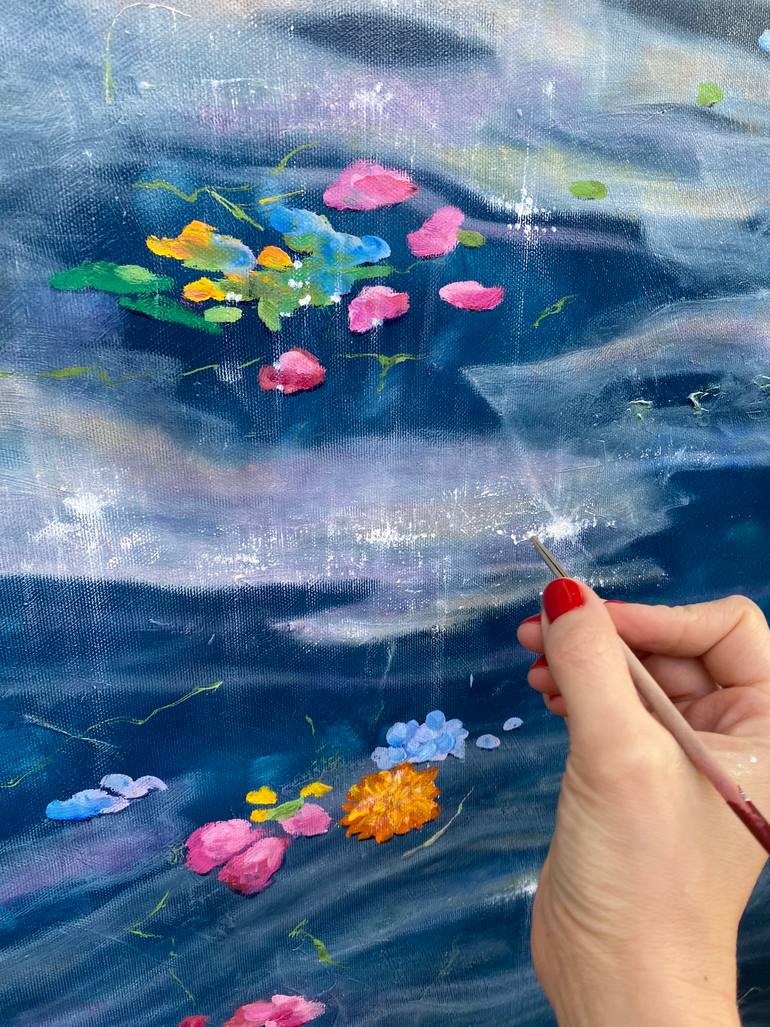 Spring Water Painting by Caesiliae Fine Art | Saatchi Art