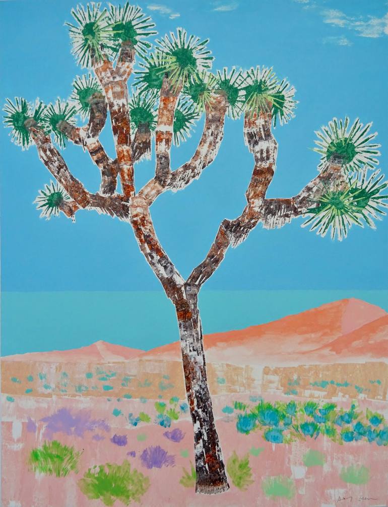 Joshua Tree, California Painting by Andy Shaw | Saatchi Art