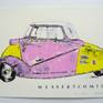 Messerschmitt Car Painting by Andy Shaw | Saatchi Art