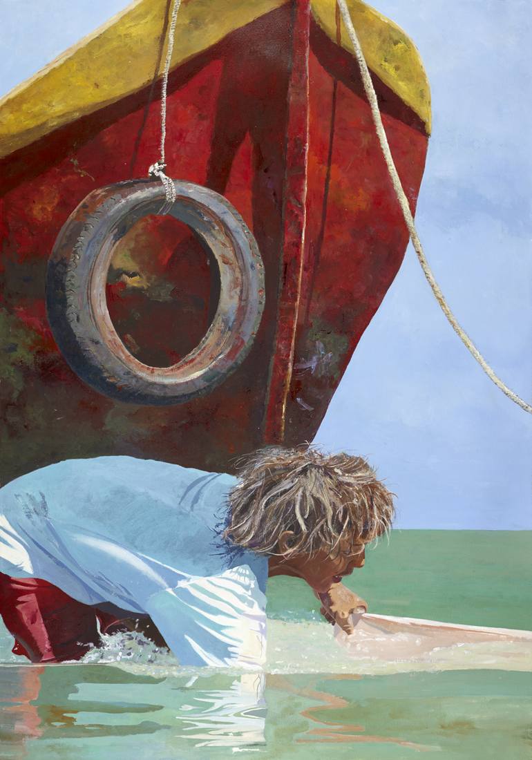 GETTING THE BAIT LIMITED EDITION 10 OF 25 Painting by Gustavo Castillo ...