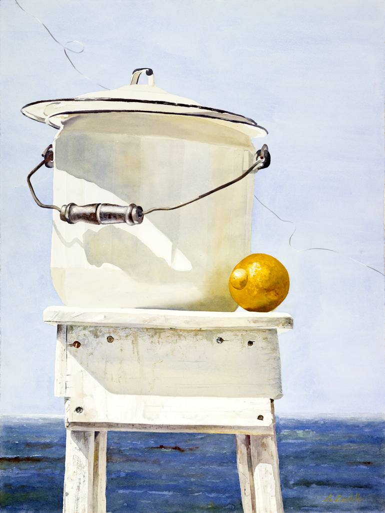 THROWING THE LINE Painting by GUSTAVO CASTILLO | Saatchi Art