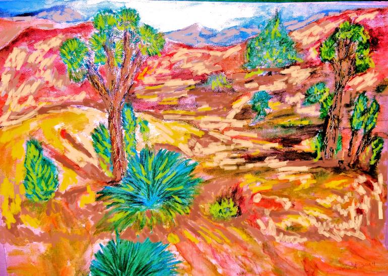 Joshua Tree Painting by James Eret | Saatchi Art