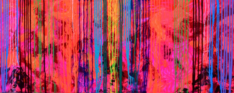 Large Painting - Feeling Good 6 - 150x60 cm, Abstract Painting, Modern ...