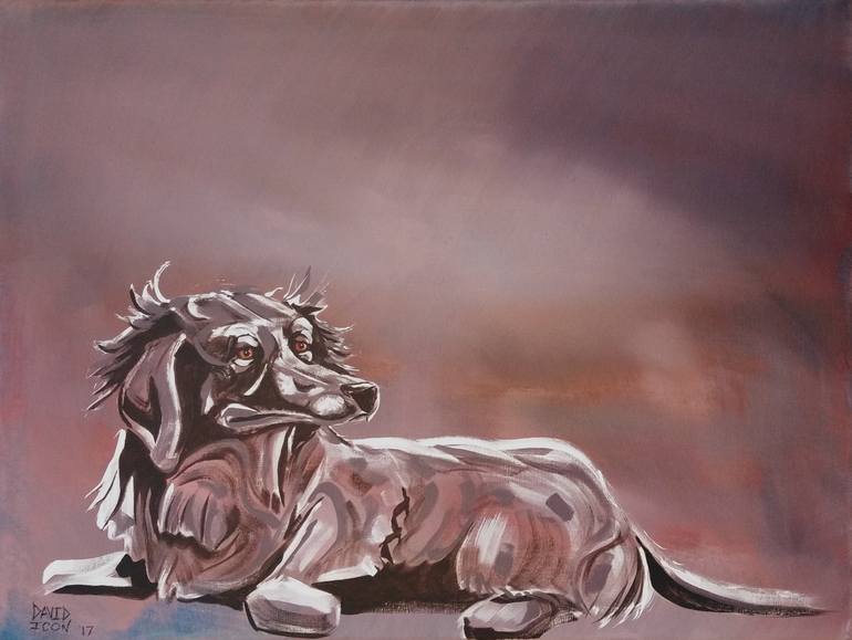 Mr. Dip is Unimpressed Painting by David Icon | Saatchi Art