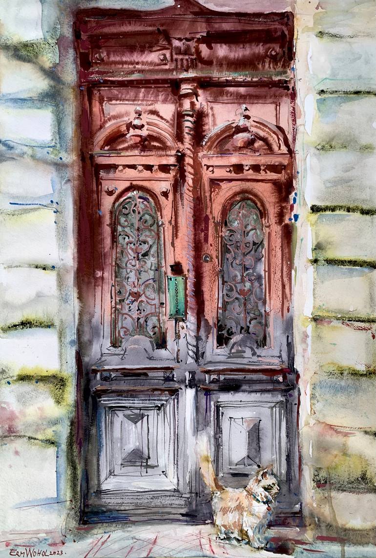 Jewish Kitty Street Painting by Prunk Fox | Saatchi Art