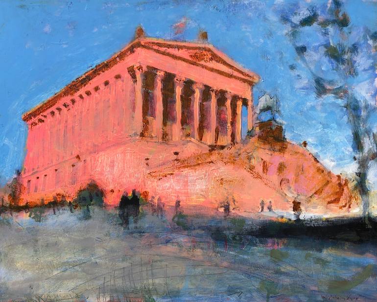 Pergamon Museum Painting by Prunk Fox | Saatchi Art