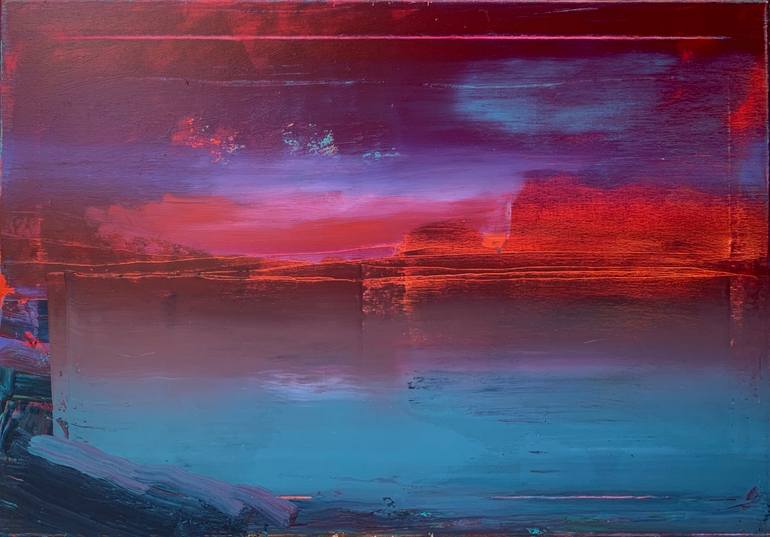 The day burns down Painting by Prunk Fox | Saatchi Art