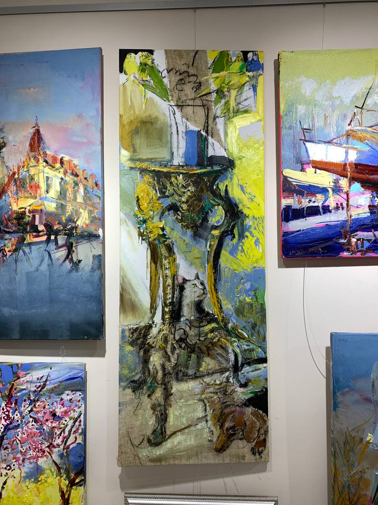 Parrots Painting by Prunk Fox | Saatchi Art