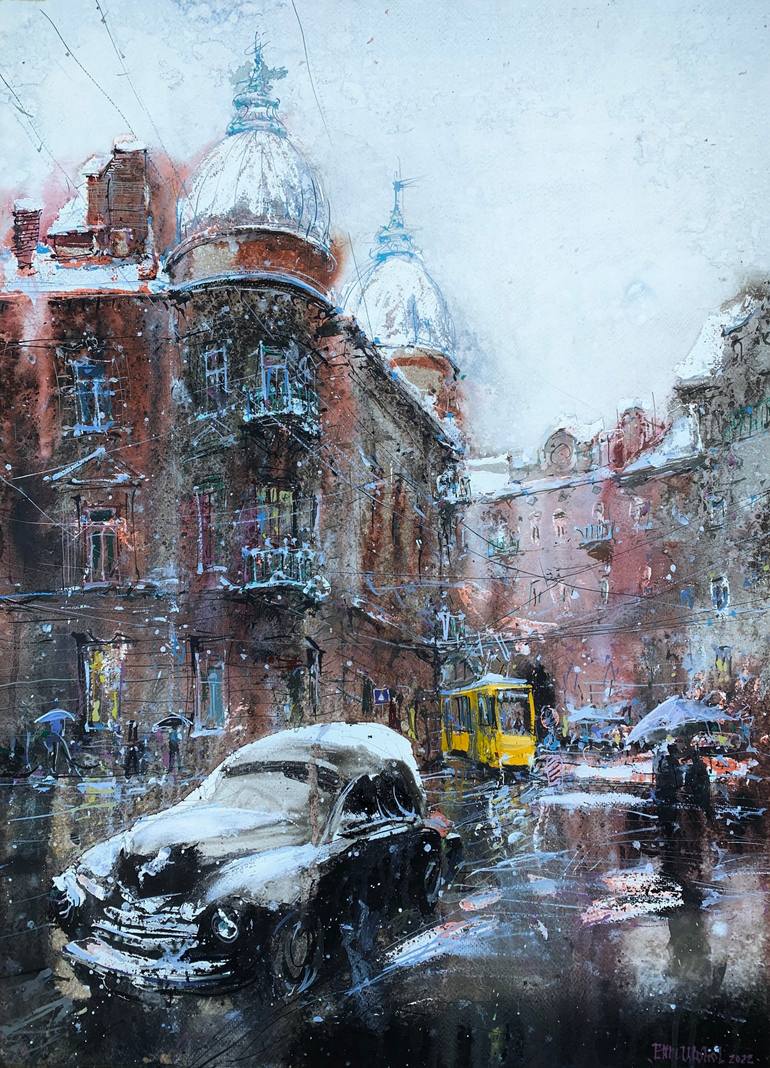 “In the footsteps of Viktyuk” Painting by Prunk Fox | Saatchi Art