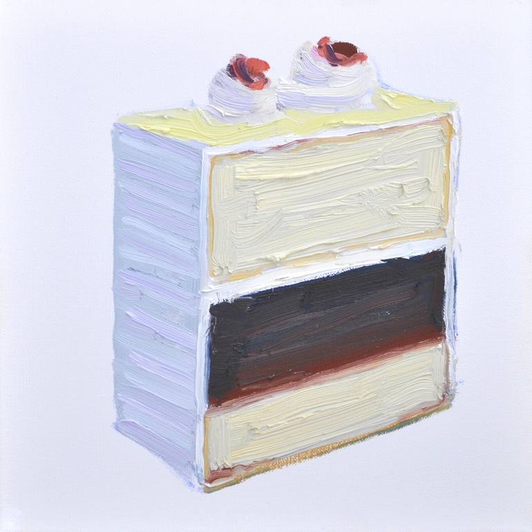 German Chocolate Cake Painting by Bernard Fallon | Saatchi Art