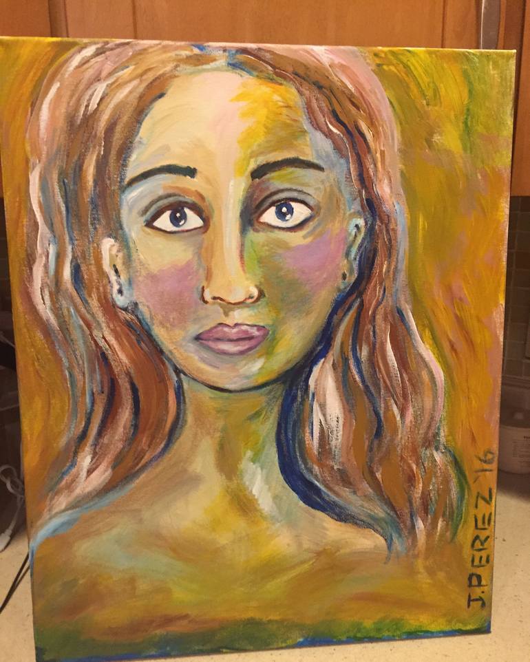 Woman Painting by Jose Erena | Saatchi Art