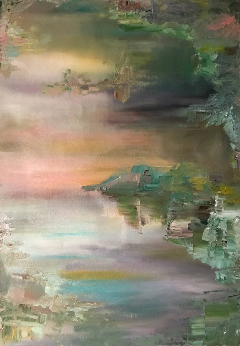 No #006 Marsh Painting by Maria Mackiewicz | Saatchi Art