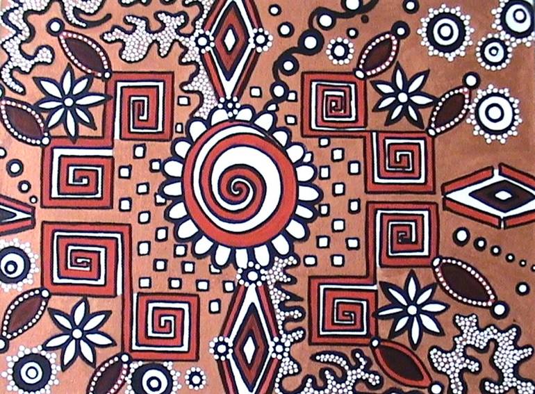 African Motives 28 Feb 2010 Painting by Gabriela Romaria | Saatchi Art