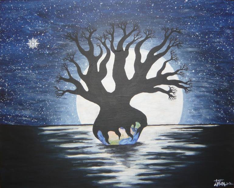 The power of nature Painting by Klárinka Libero | Saatchi Art