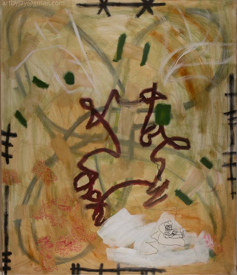 Green Recliner Painting by Jason Coughlin | Saatchi Art