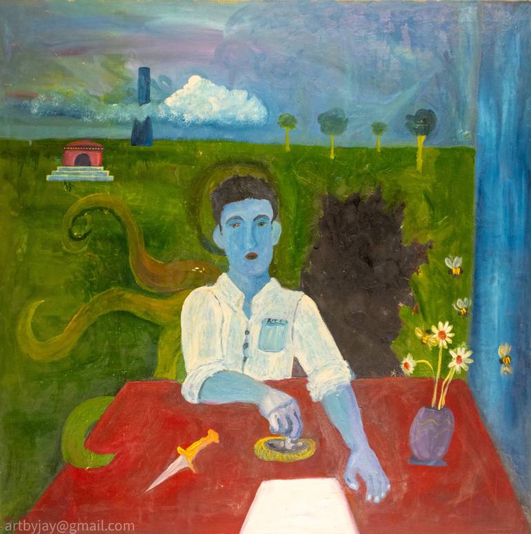 Another self portrait Painting by Jason Coughlin | Saatchi Art