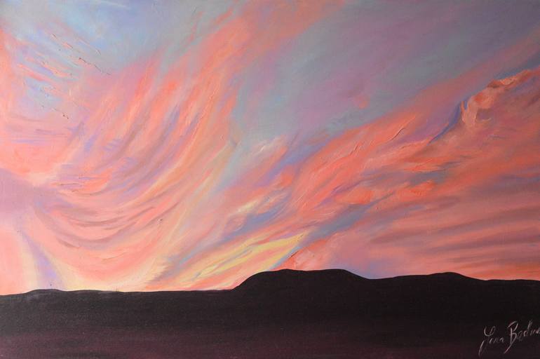 Farewell Sunrise Painting by Sara Badran | Saatchi Art