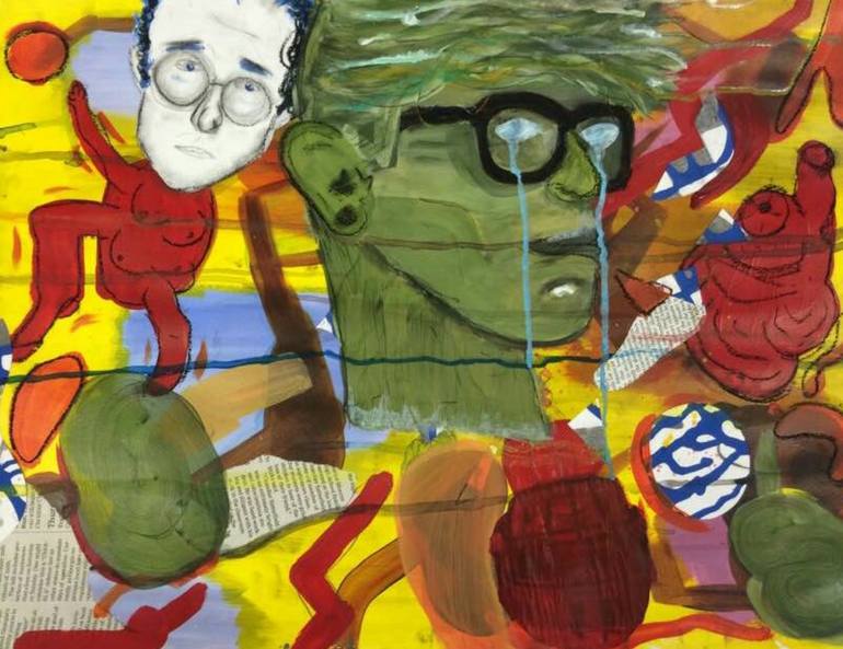 Karaoke Suicide Painting by Kurt Stovall | Saatchi Art