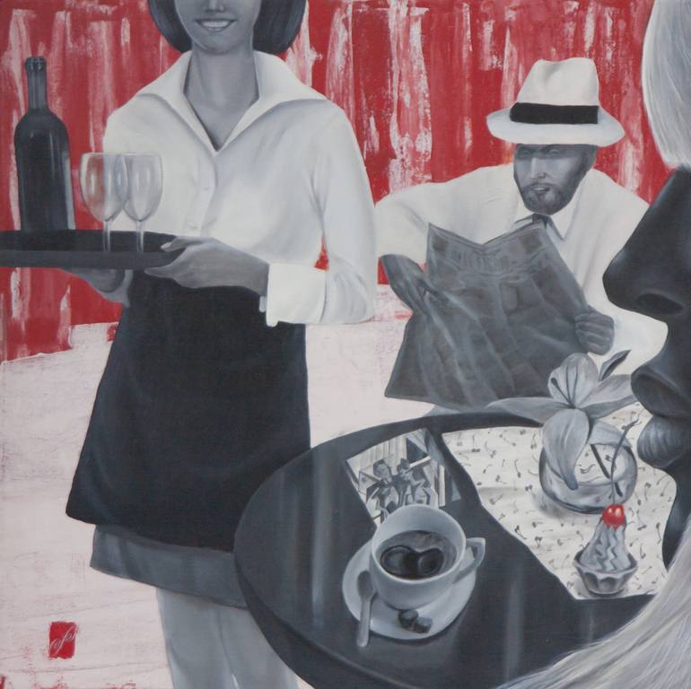 Le Figaro Painting by Konstantin Pshenichniy | Saatchi Art