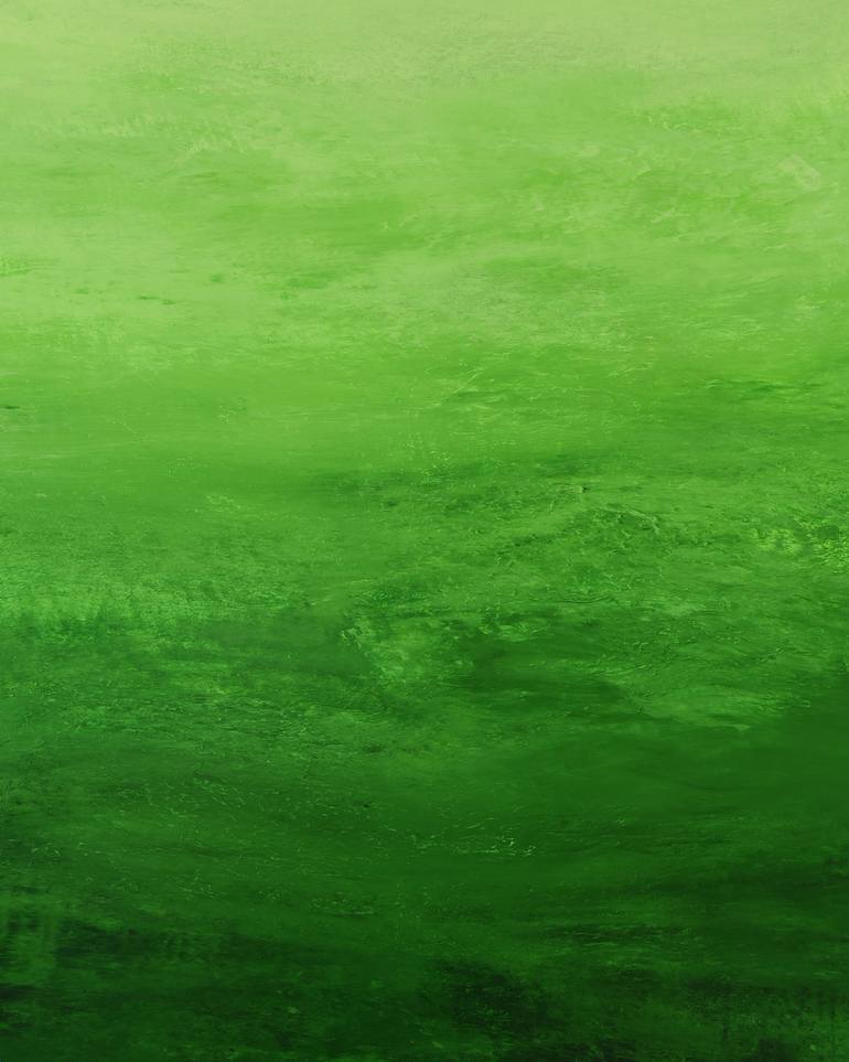 Clover Green - Color Field Abstract Painting by Suzanne Vaughan ...