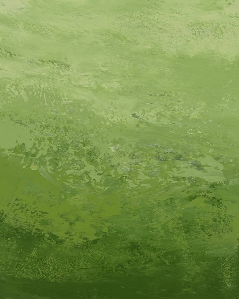 Nature Greens - Color Field Abstract Painting by Suzanne Vaughan ...