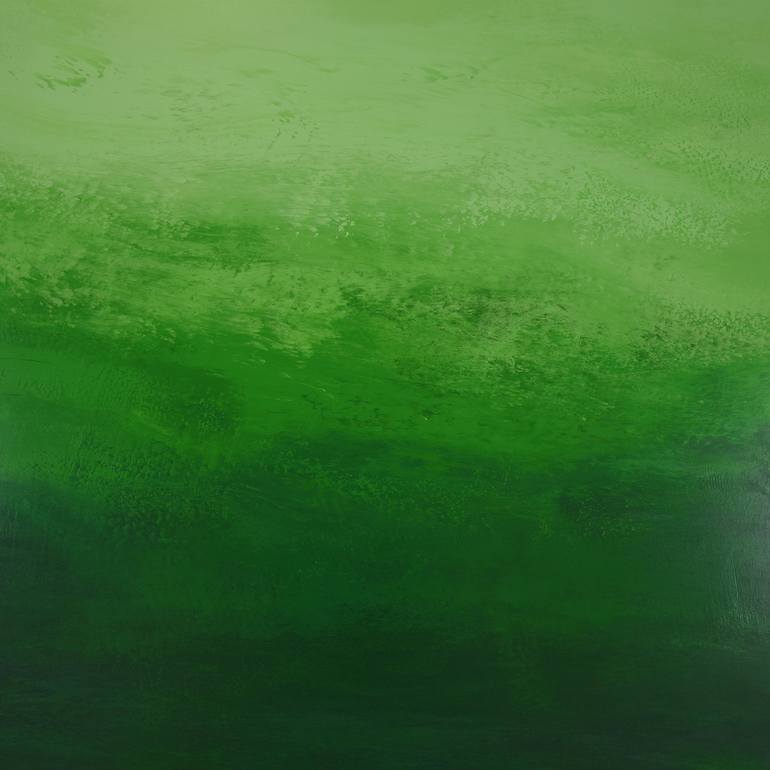 Verdant Green - Color Field Abstract Painting by Suzanne Vaughan ...