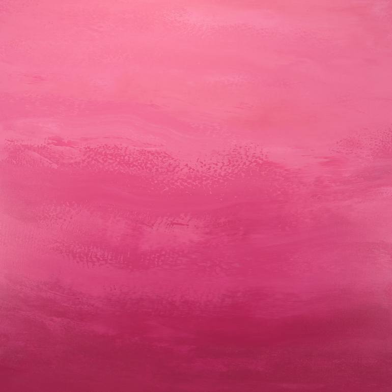 Hot Pink - Color Field Abstract Painting by Suzanne Vaughan | Saatchi Art