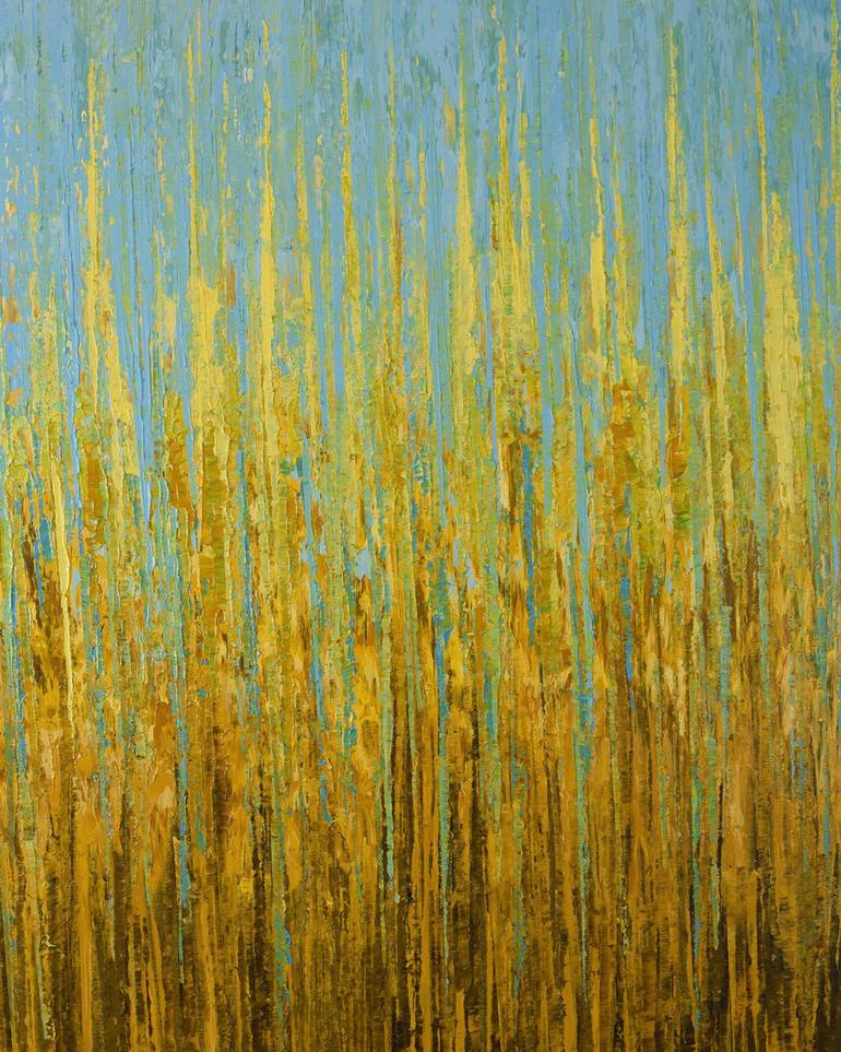 Autumn Yellow - Textured Nature Abstract Painting by Suzanne Vaughan ...