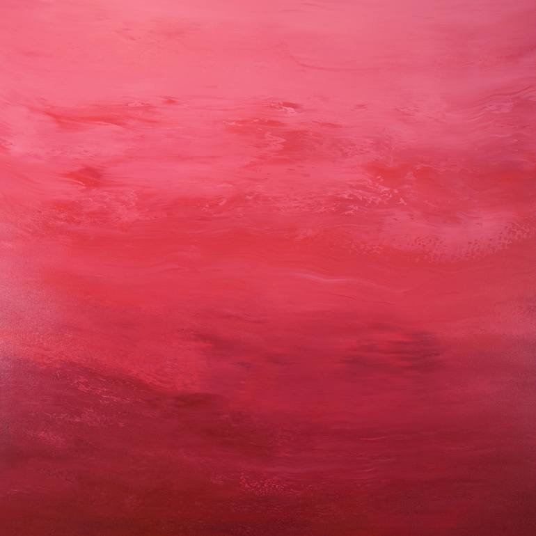 Rose - Color Field Abstract Painting by Suzanne Vaughan | Saatchi Art