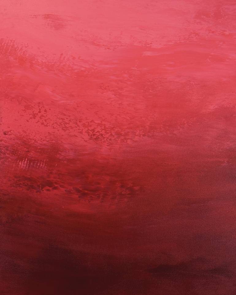 Red Wine - Color Field Abstract Painting by Suzanne Vaughan | Saatchi Art