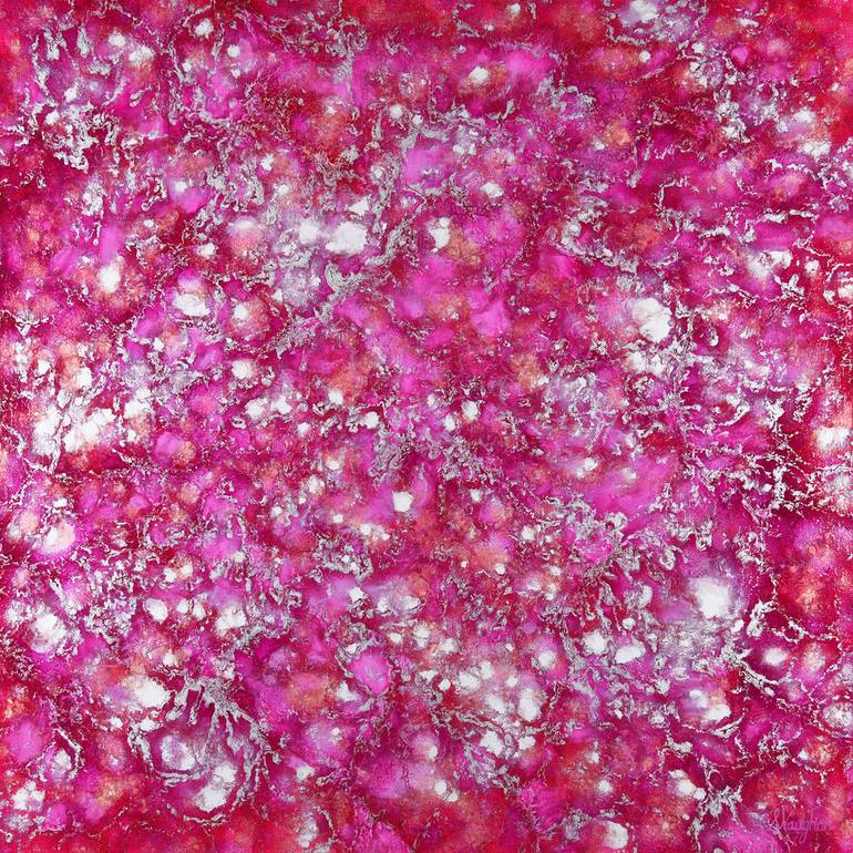 Magenta Crush - Metallic Series Painting by Suzanne Vaughan | Saatchi Art